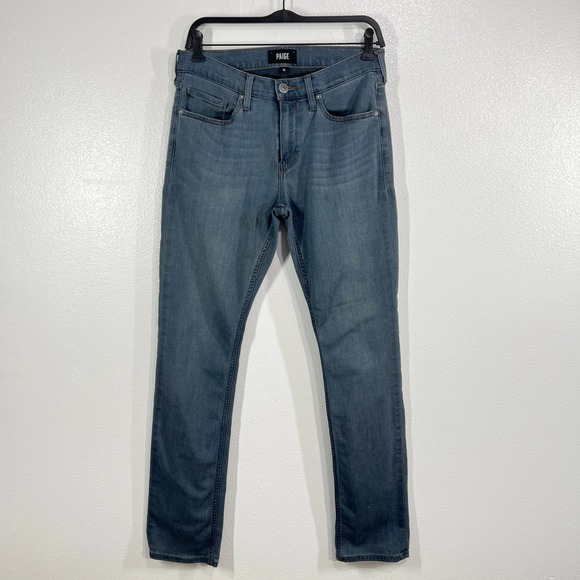PAIGE | Jeans | Paige Federal Slim Straight Jeans Men 3 Blue Stretch ...